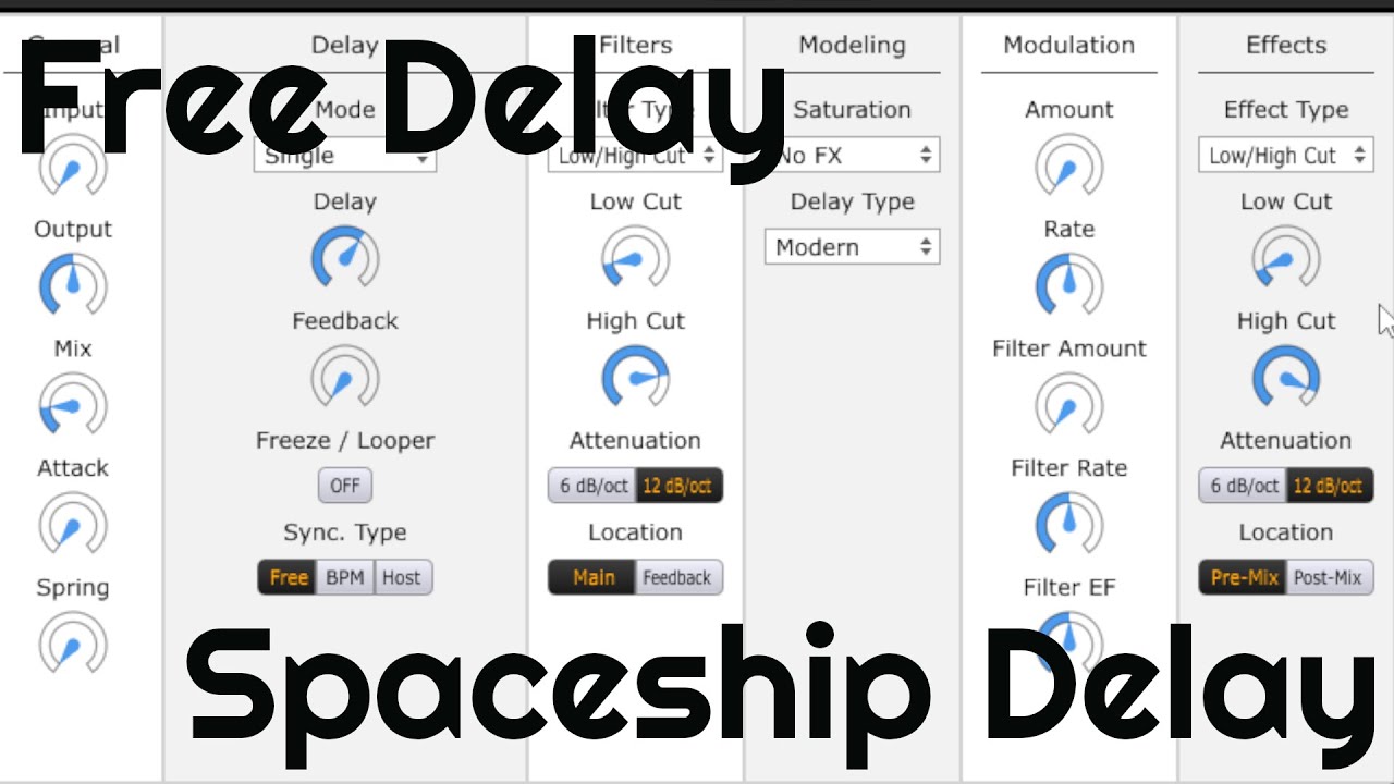 Free Delay - Spaceship Delay by Musical Entropy (No Talking) - YouTube