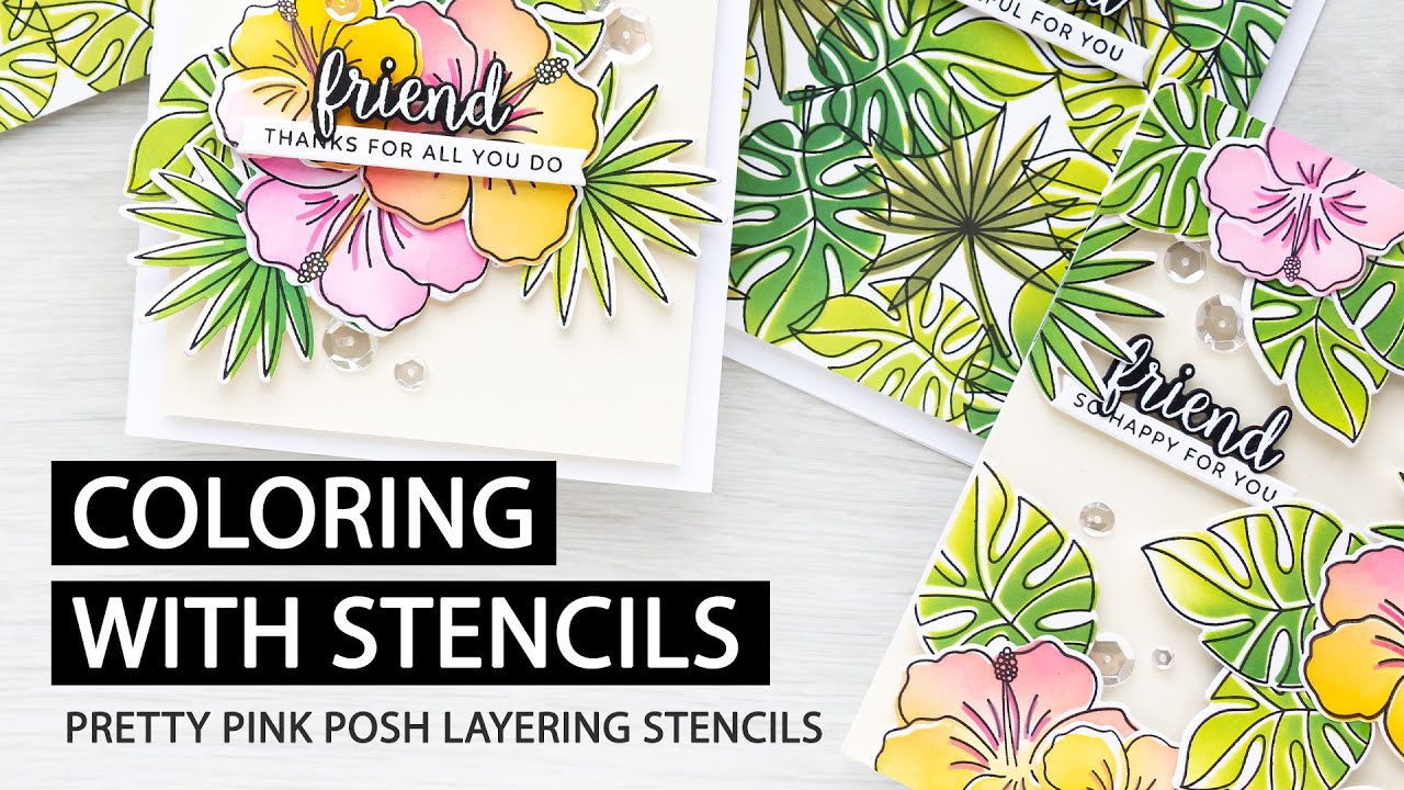 Coloring with Stencils - YouTube
