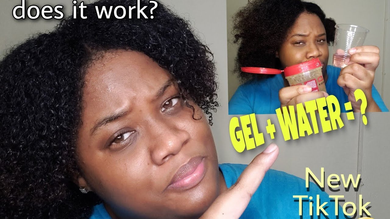 MAKE MORE GEL BY ADDING WATER ? | TIKTOK TREND| Natural Hair - YouTube