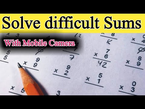 Solve Math Problems With Your Camera Phone Using Solver App- A Math ...
