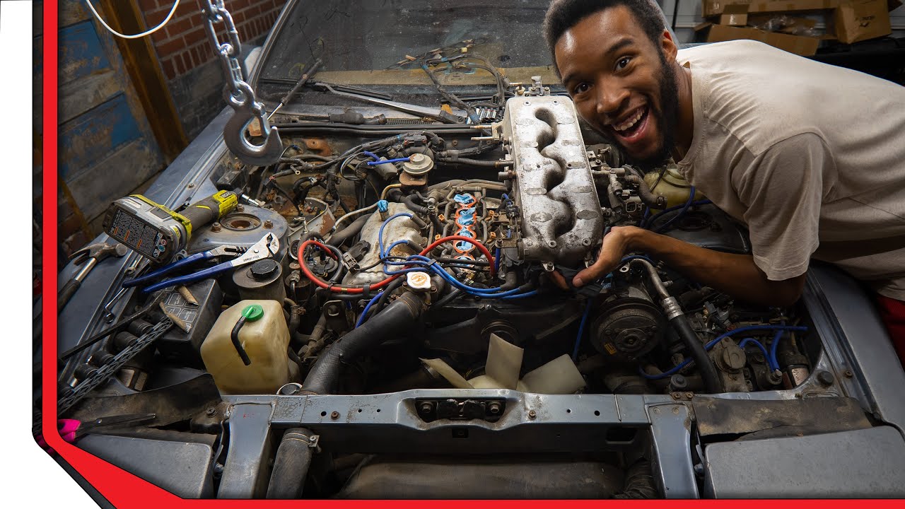 Plenum Off, Next The Engine - Pulling The z31 300zx's Intake - YouTube