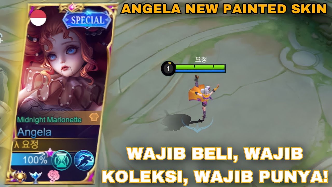 SKIN PAINTED ANGELA BARU SPECIAL HALLOWEEN!! ANGELA BERUBAH JADI NENEK ...