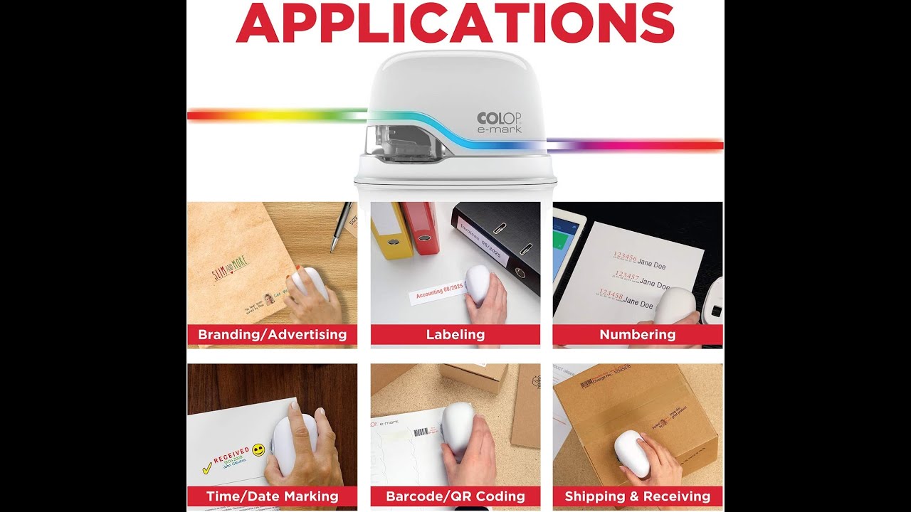 COLOP e Mark Electronic Marking Device Multi Colored Imprint Digital ...