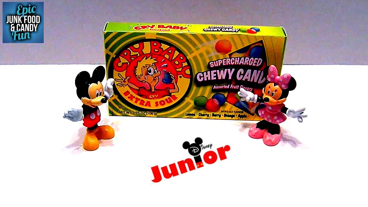 MICKEY & MINNIE MOUSE, Cry Baby Chewy Sour Candy, KID CANDY REVIEW ...
