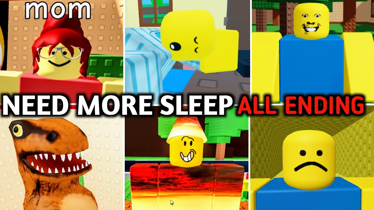 Need More Sleep All 7 Ending Full Walkthrough Gameplay | New Update ...