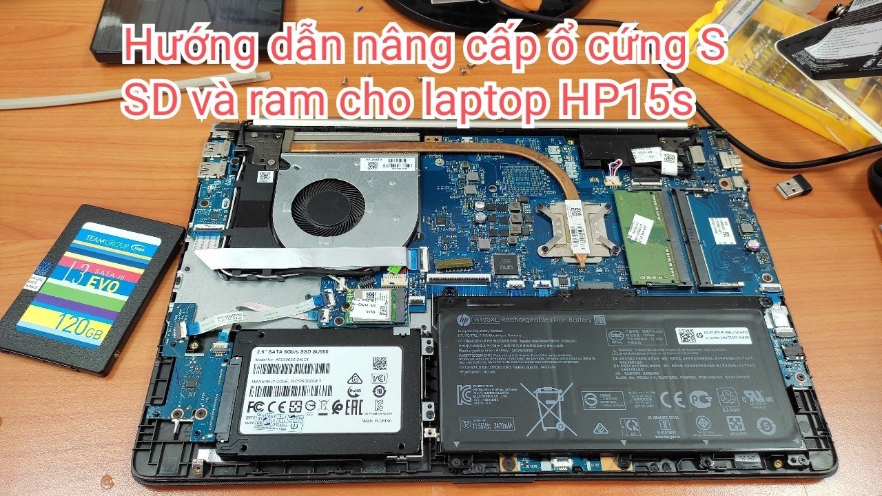 Hướng dẫn thay ổ cứng SSD cho laptop HP 15s - YouTube