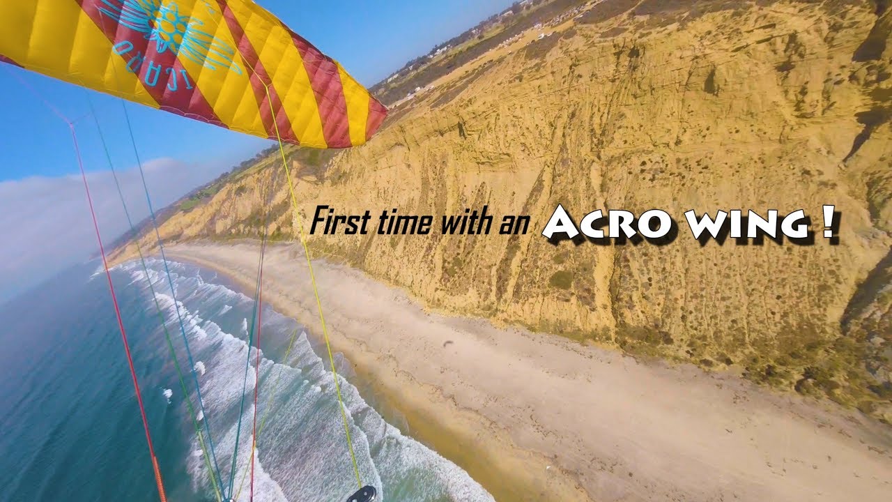 Flying an Acro wing for the first time - YouTube