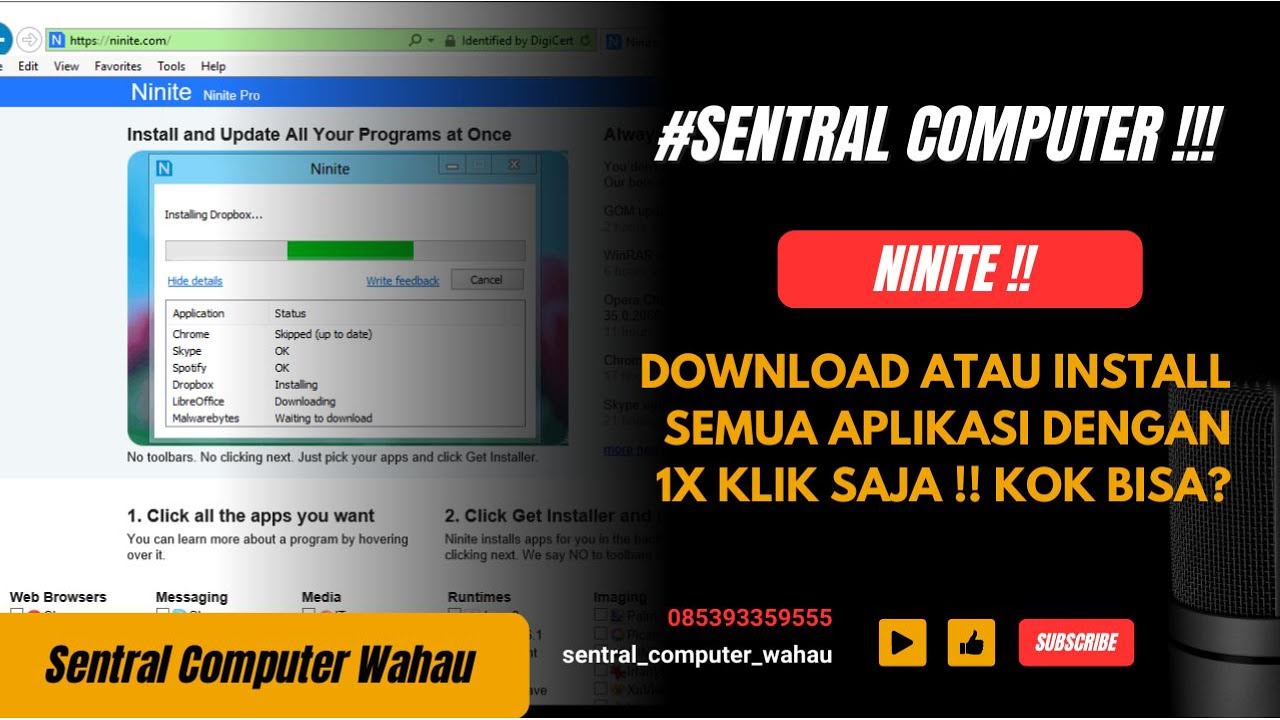 Download Atau Install Semua Aplikasi Dengan 1x Klik !! Hanya 5 Menit ...