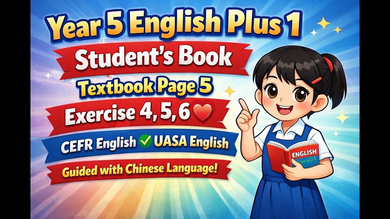 Year 5 English Plus 1 Student's Book Textbook Page 5 Exercise 4,5,6 ️ ...