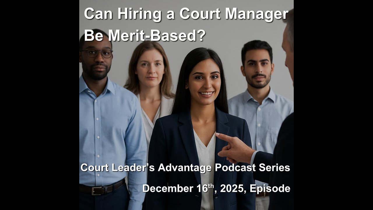 Court Leaders Advantage 12/16/2025 Episode - Can Hiring a Court Manager ...