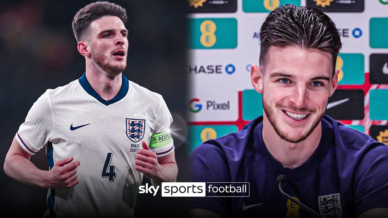 "I'm absolutely lost for words" 🤩 | Declan Rice ahead of captaining ...