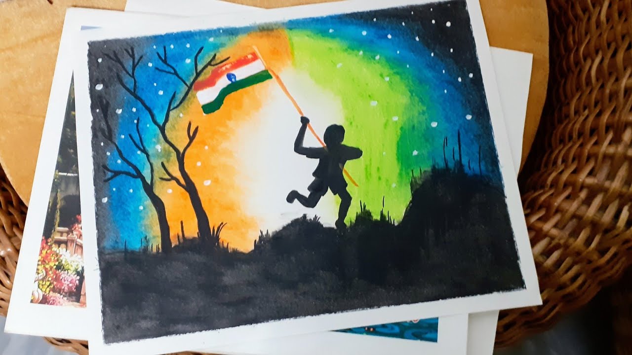 How to draw Independent day drawing | 15August drawing - YouTube