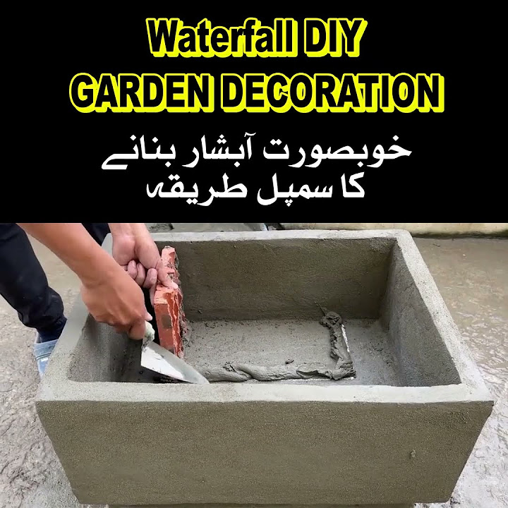 Waterfall DIY GARDEN DECORATION How To Build A Waterfall hardwork waterfall-diy-garden-decoration-how-to-build-a-waterfall-hardwork