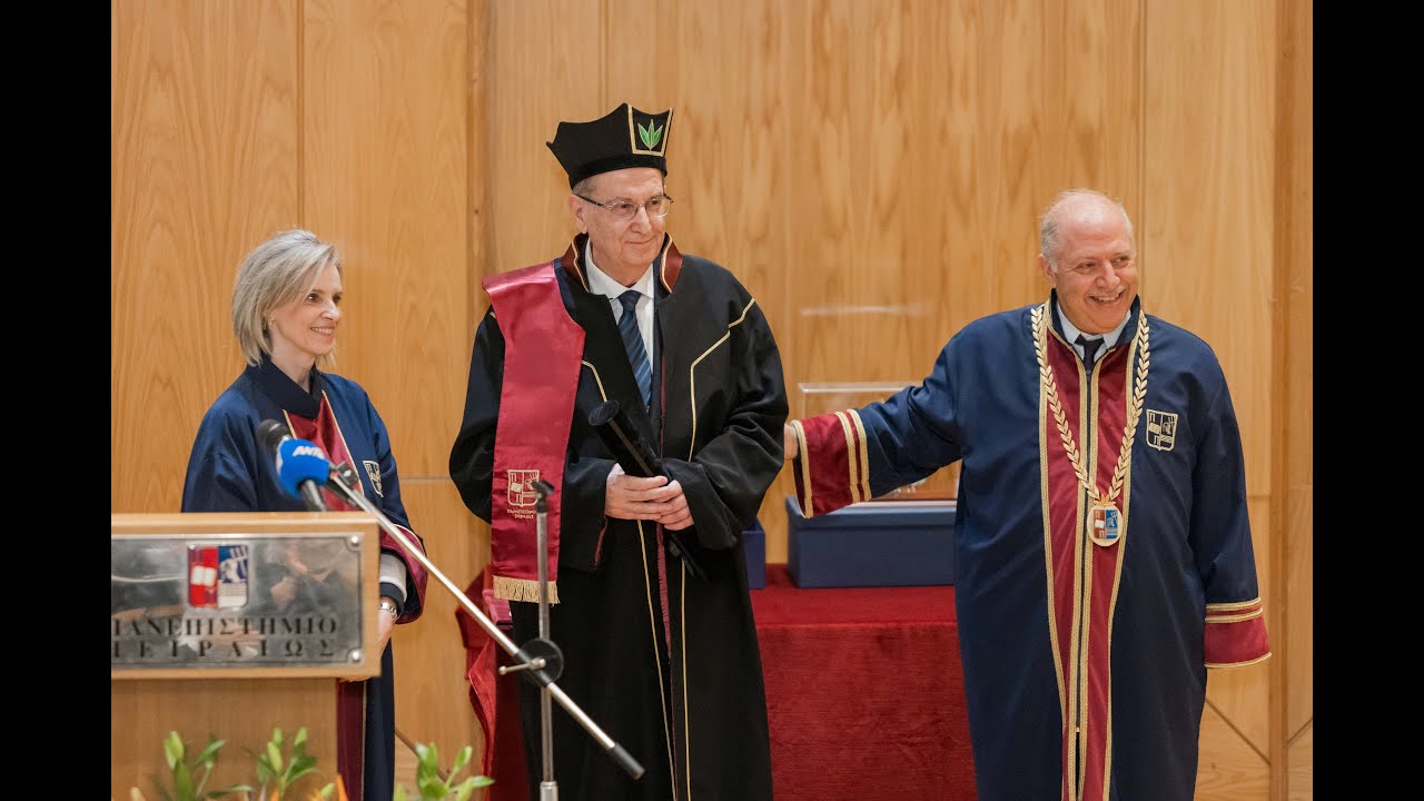Honorary Doctor of the University of Piraeus, Dr. Nikolaos Angelopoulos ...
