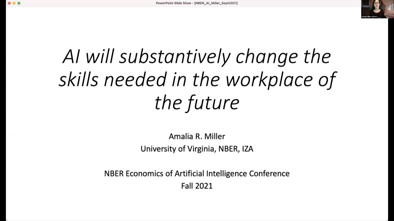 2021, Economics of Artificial Intelligence, Amalia Miller, "How Does AI ...
