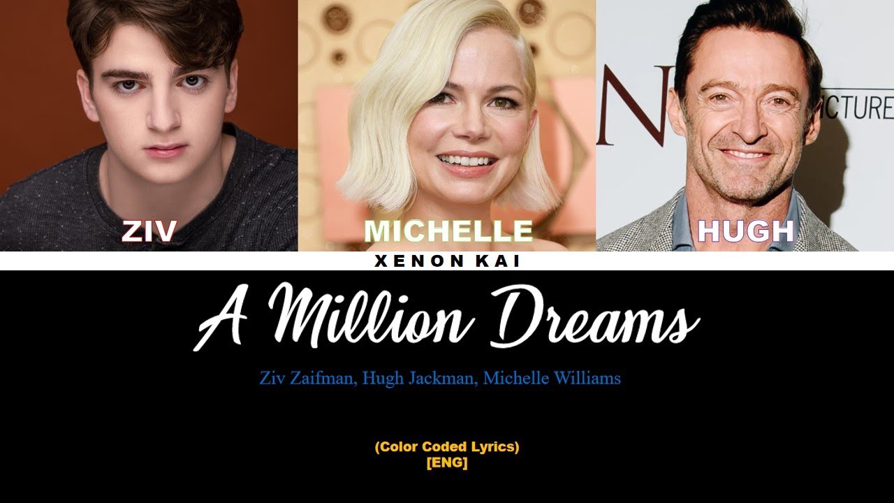 Ziv Zaifman, Hugh Jackman & Michelle Williams - 'A Million Dreams ...