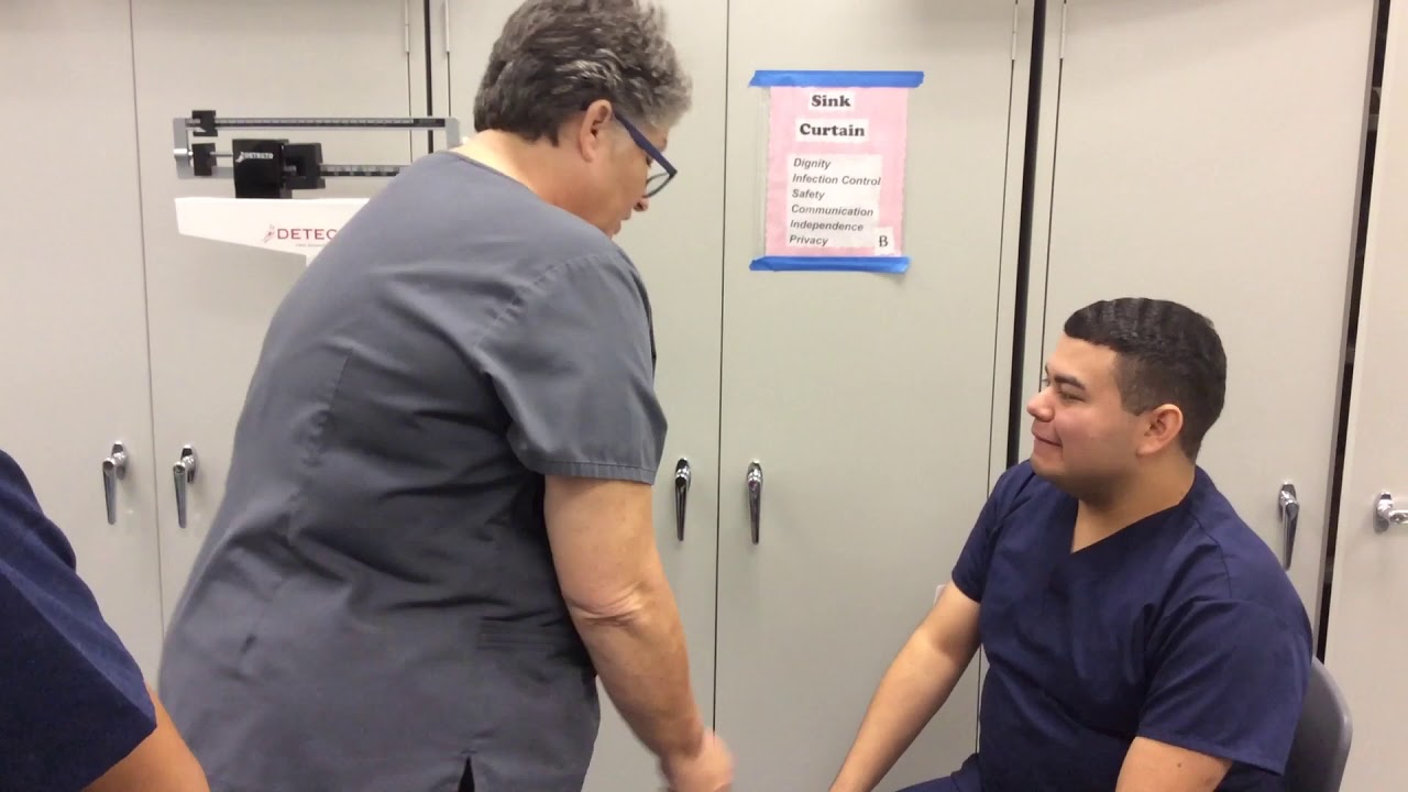 CNA Skills # 18 : Measure and Record the Weight of the Resident Using ...