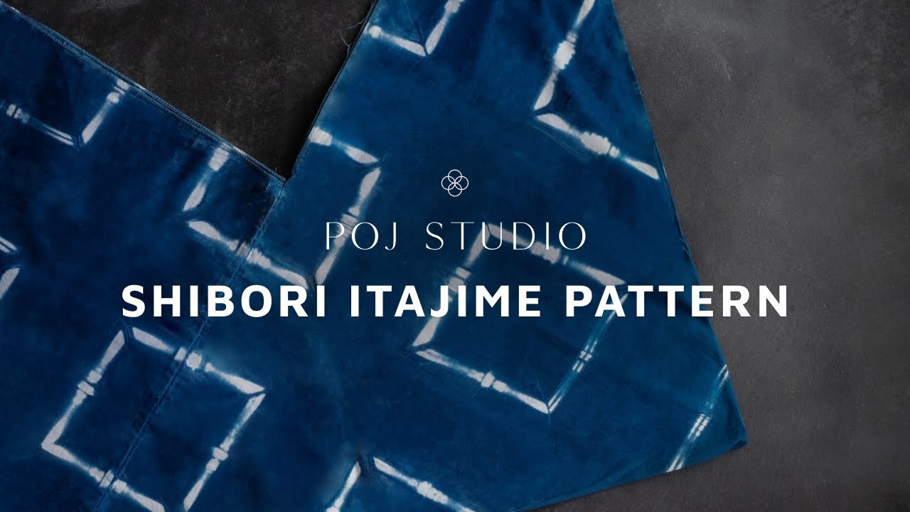 DIscovering Japanese Shibori - Itajime Pattern - YouTube