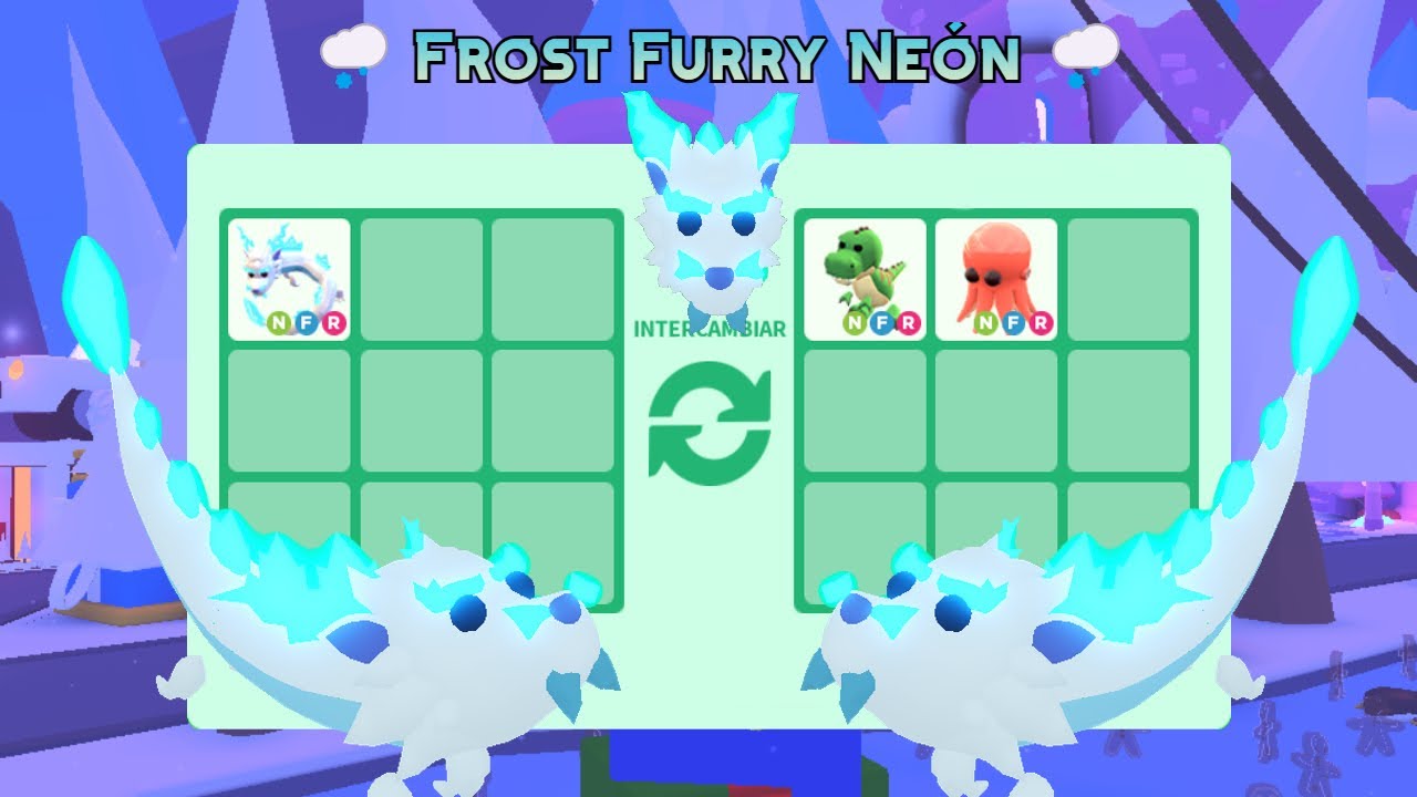 ¿Que dan por Frost Furry neón en 2022? | Adopt me #5 - YouTube