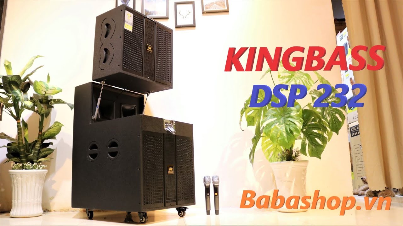 Loa kéo công suất lớn 2 bass 40 thùng gập Kingbass DSP 232 - YouTube