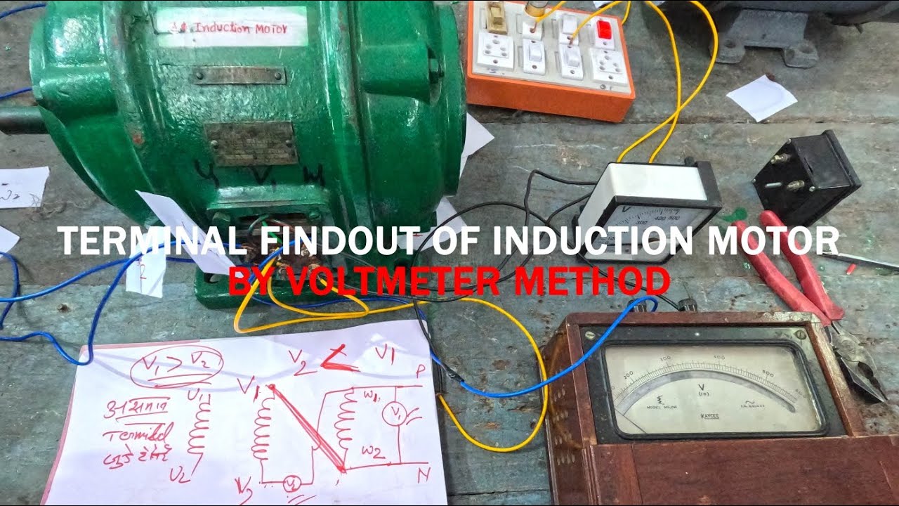 Terminal Find out of Induction Motor By Voltmeter Method | Useful For ...
