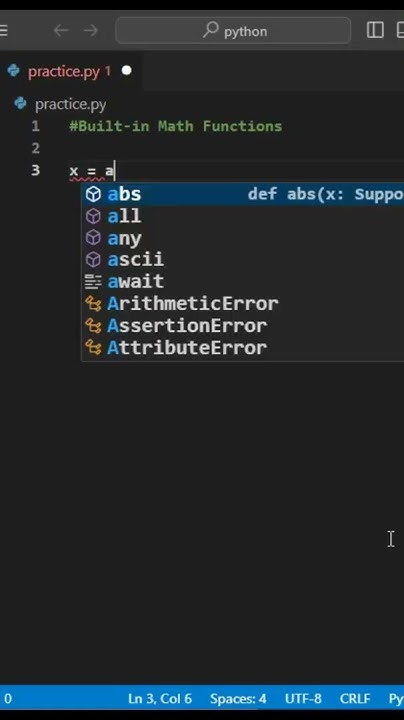 Built In Math Functions Python Pythonprogramming Coding Code Pythoncoding Programming 