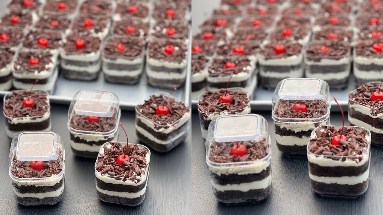 Black Forest Desert Cup - YouTube