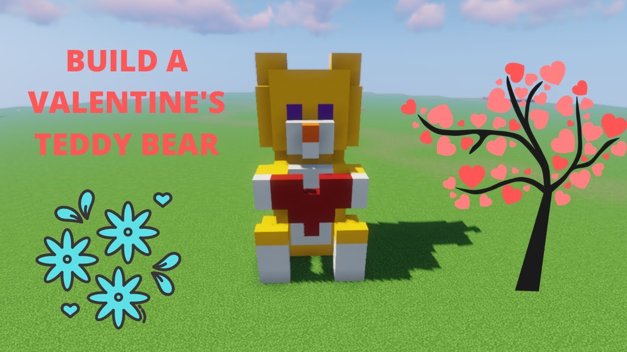 Minecraft Timelapse: Build a Valentine's Teddy Bear for Your Lover ...