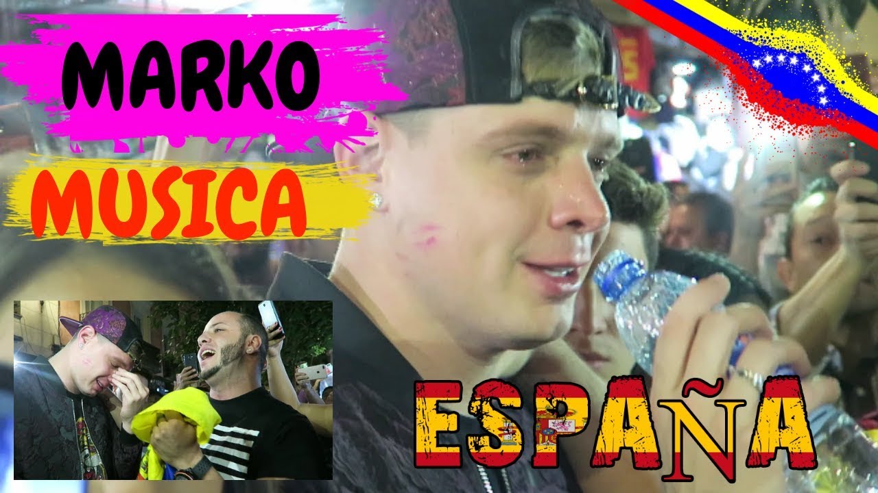 Marko música en España termina llorando - YouTube