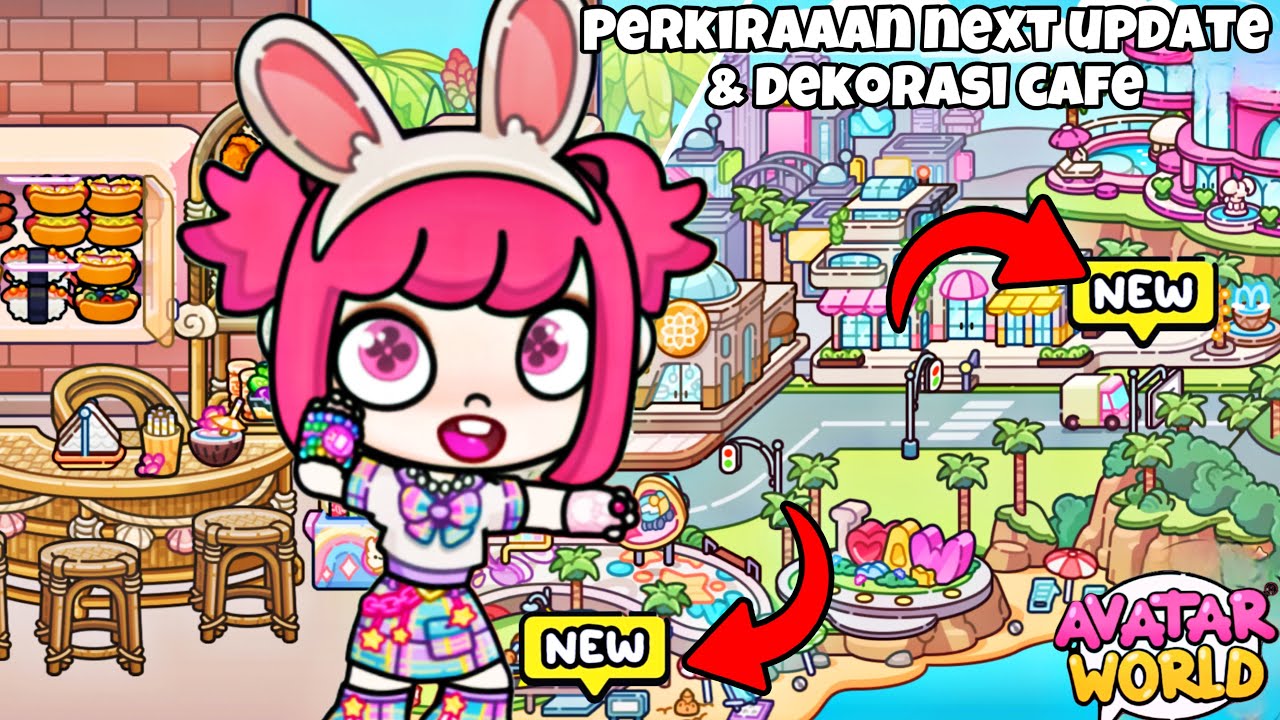 PERKIRAAN UPDATE & IDE DEKORASI CAFE DI AVATAR WORLD PAZU - YouTube