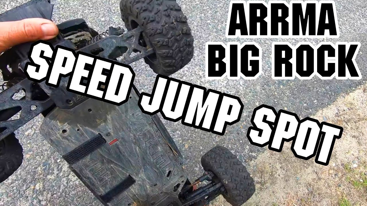 Arrma Big Rock V3 Part 2 at the Speed Jump Spot - YouTube