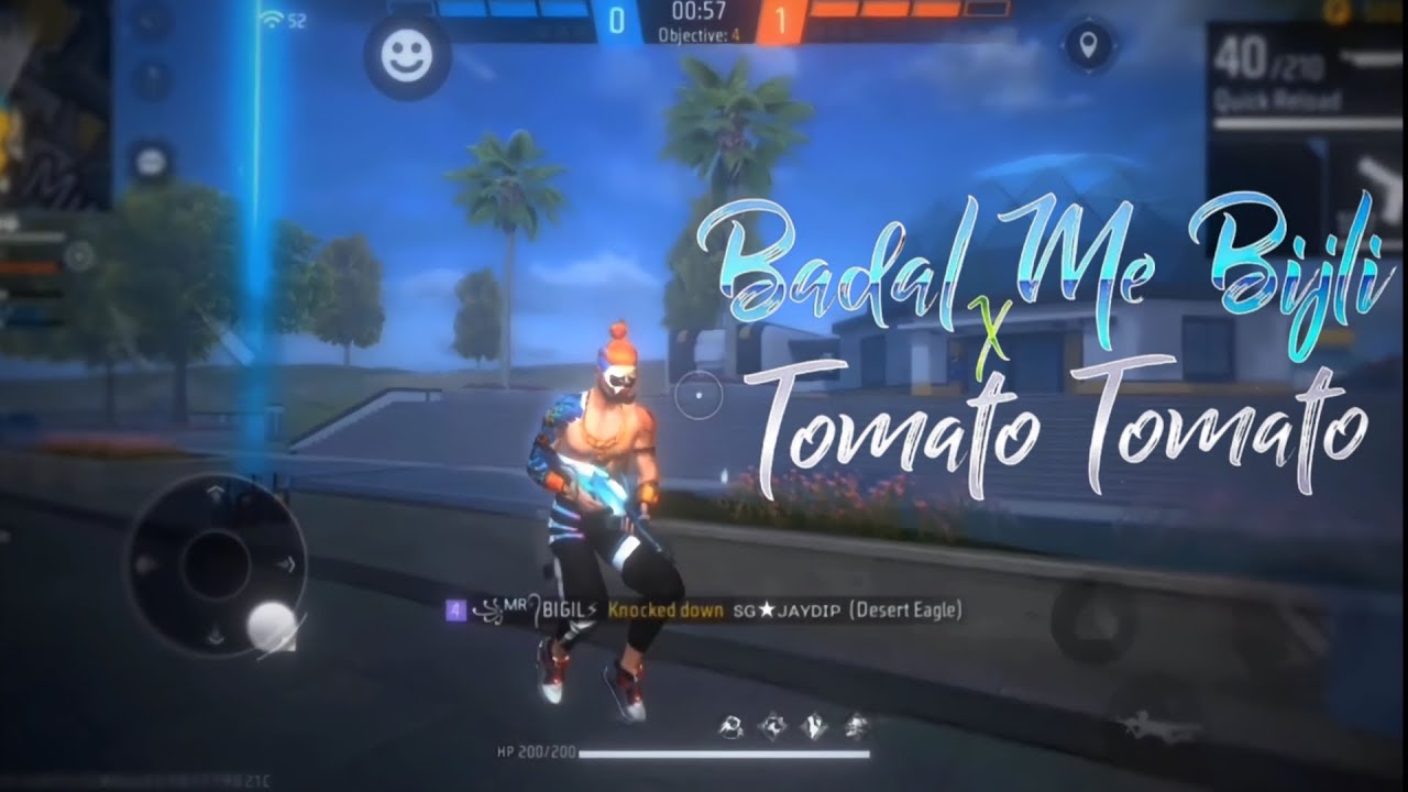 Badal Me Bijli x Tomato Tomato Free Fire Montage | free fire song | ff whatsapp status | ff ...
