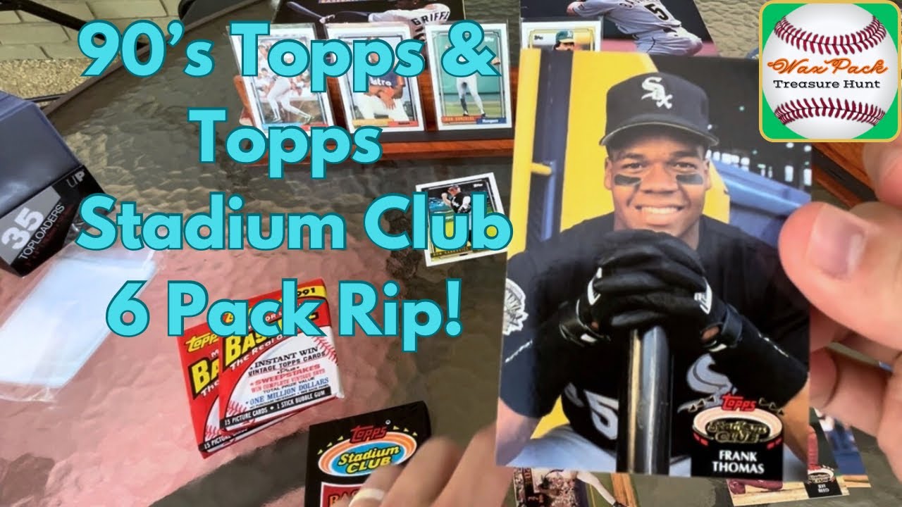 1992 Topps/Stadium Club & 1991 Topps (6 pack rip) BIG HURT HIT! # ...