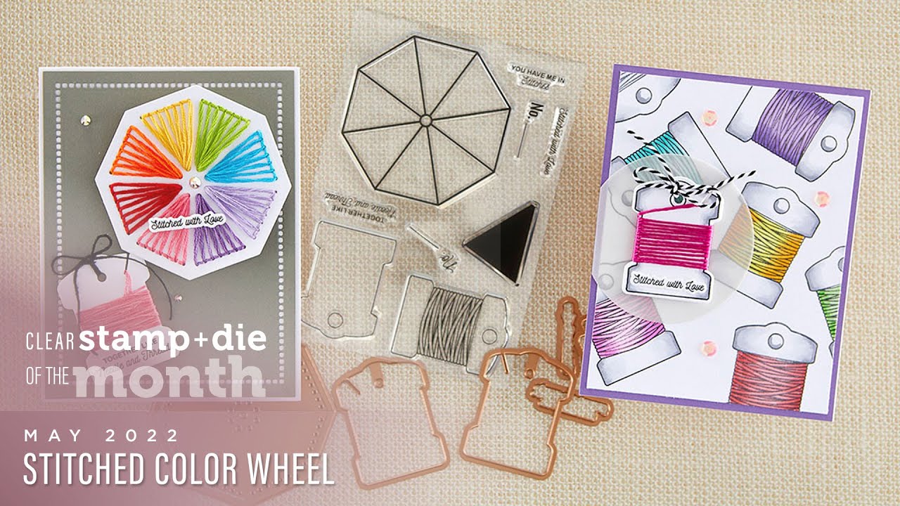 Spellbinders May 2022 Clear Stamp + Die of the Month – Stitched Color ...