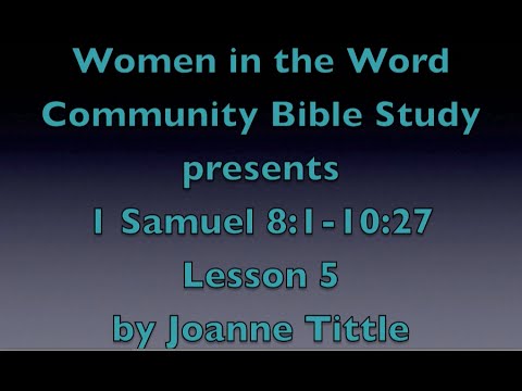 1 Samuel Bible Study Lesson 5 - YouTube