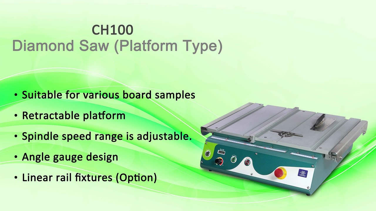 Diamond Saw (CH100)-Top Tech Machine-Metallographic Sample Preparation ...