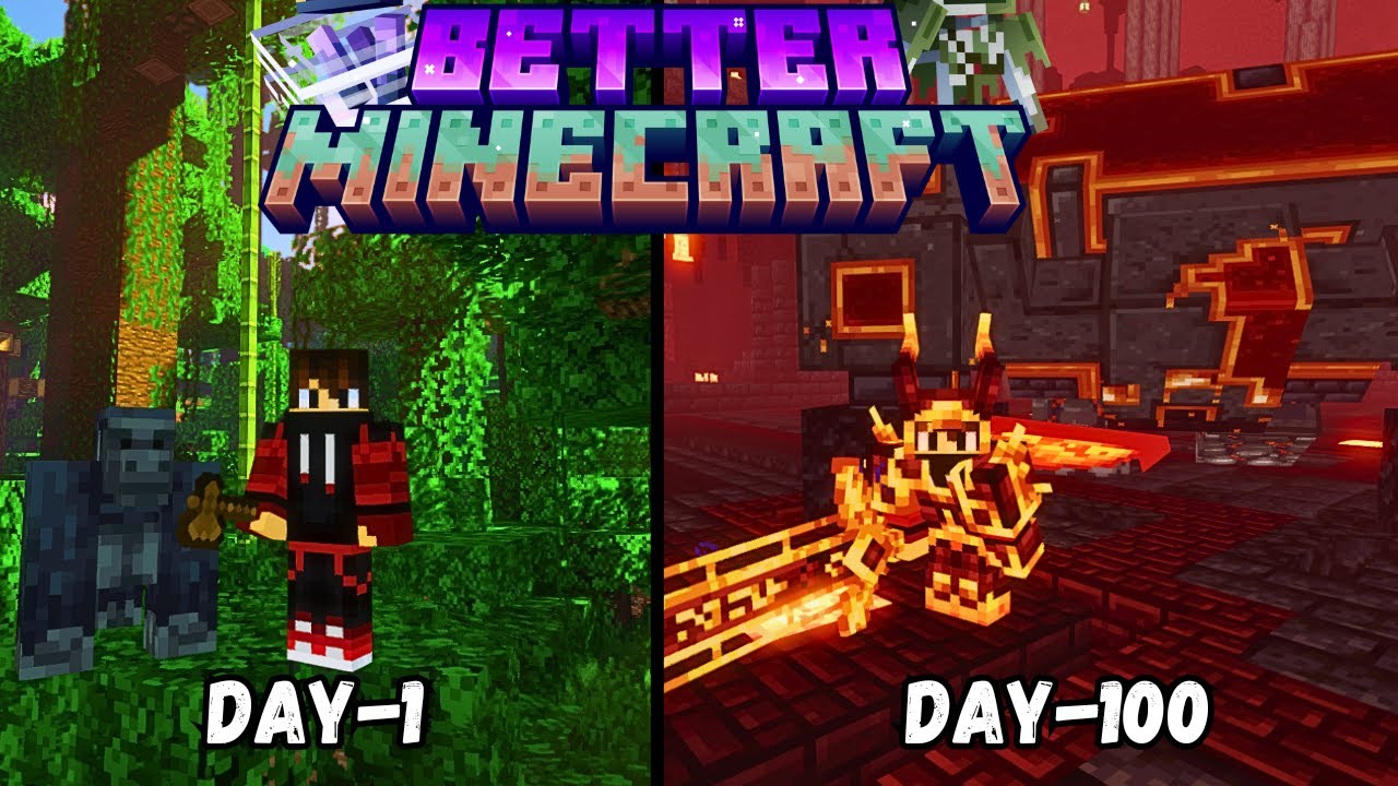 SURVIVING 100 DAYS IN BETTER MC ! [ DUO ]😱 PART-1 - YouTube