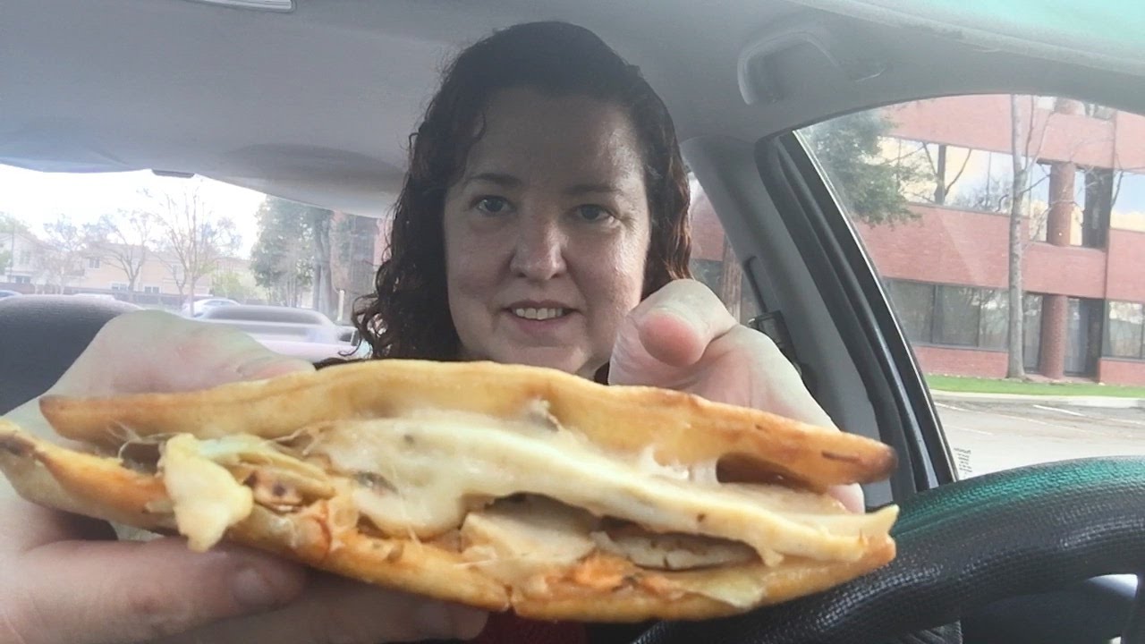 Starbucks Chicken Artichoke Flatbread Sandwich Review - YouTube