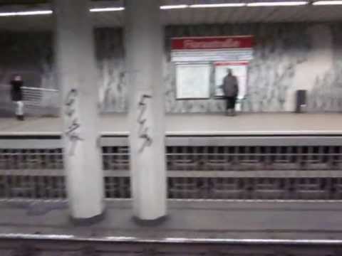 Röbling + Seiffert hydraulic glass elevator at Florastraße subway ...