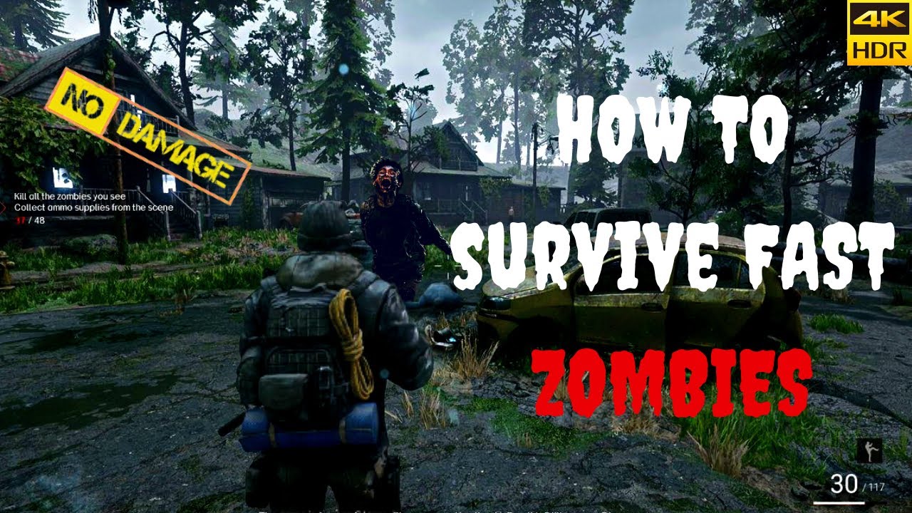 Killing FAST Zombies NO DAMAGE - Deathly Stillness Gameplay [Intense ...