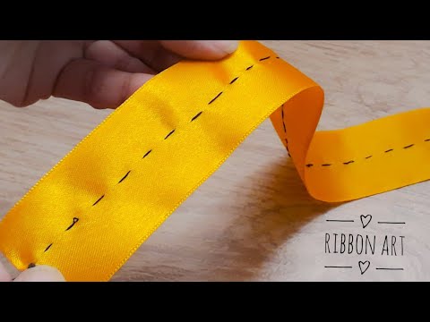 Amazing Ribbon/Fabric Art|Easy DIY Ribbon Flowers|Hand Embroidery ...