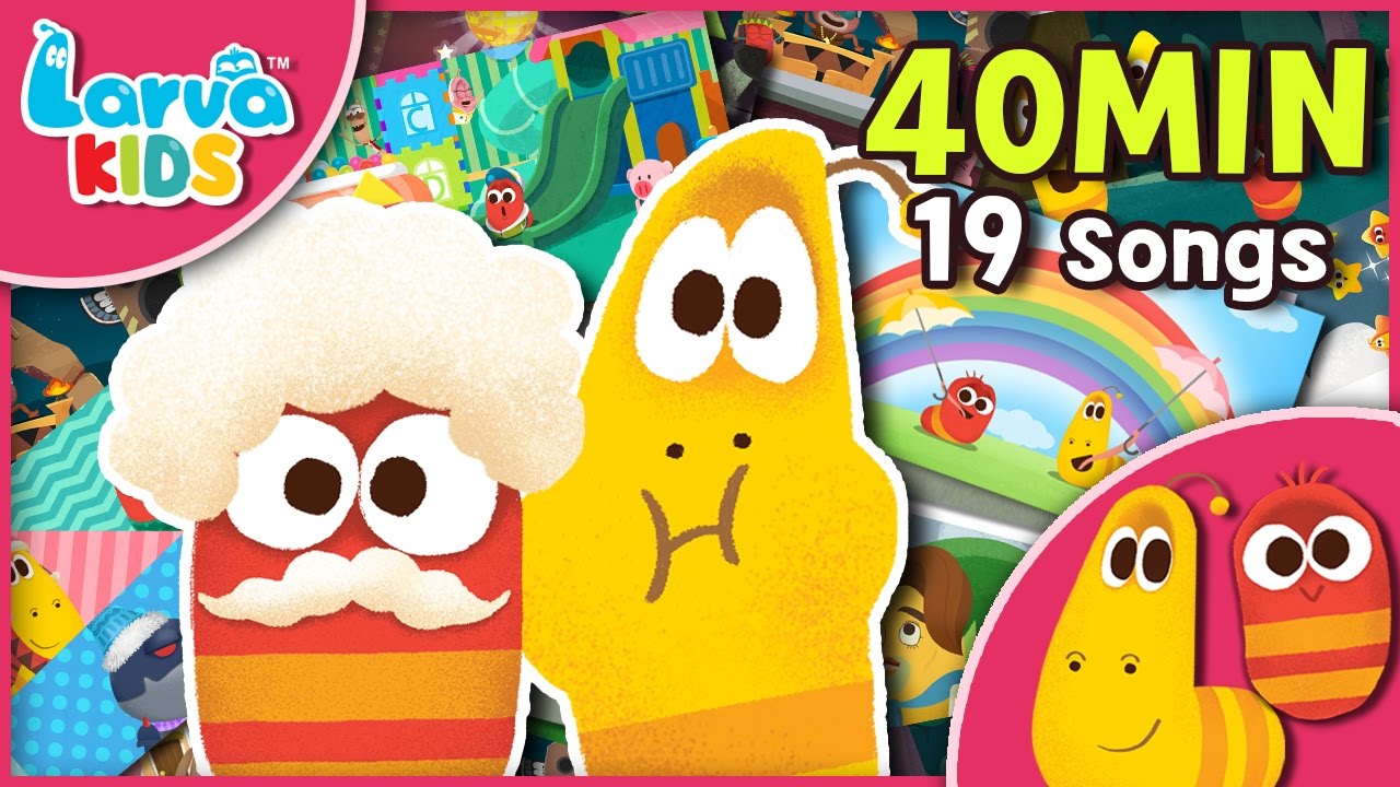 [Nursery Rhyme Compilation] 40min Larva Song for Children - Larva kids ...