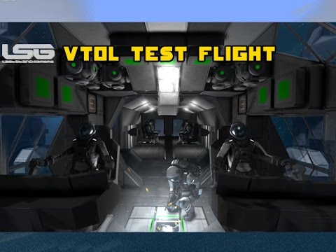 Space Engineers - VTOL Drop Ship Test Flight , Buckle Up - YouTube
