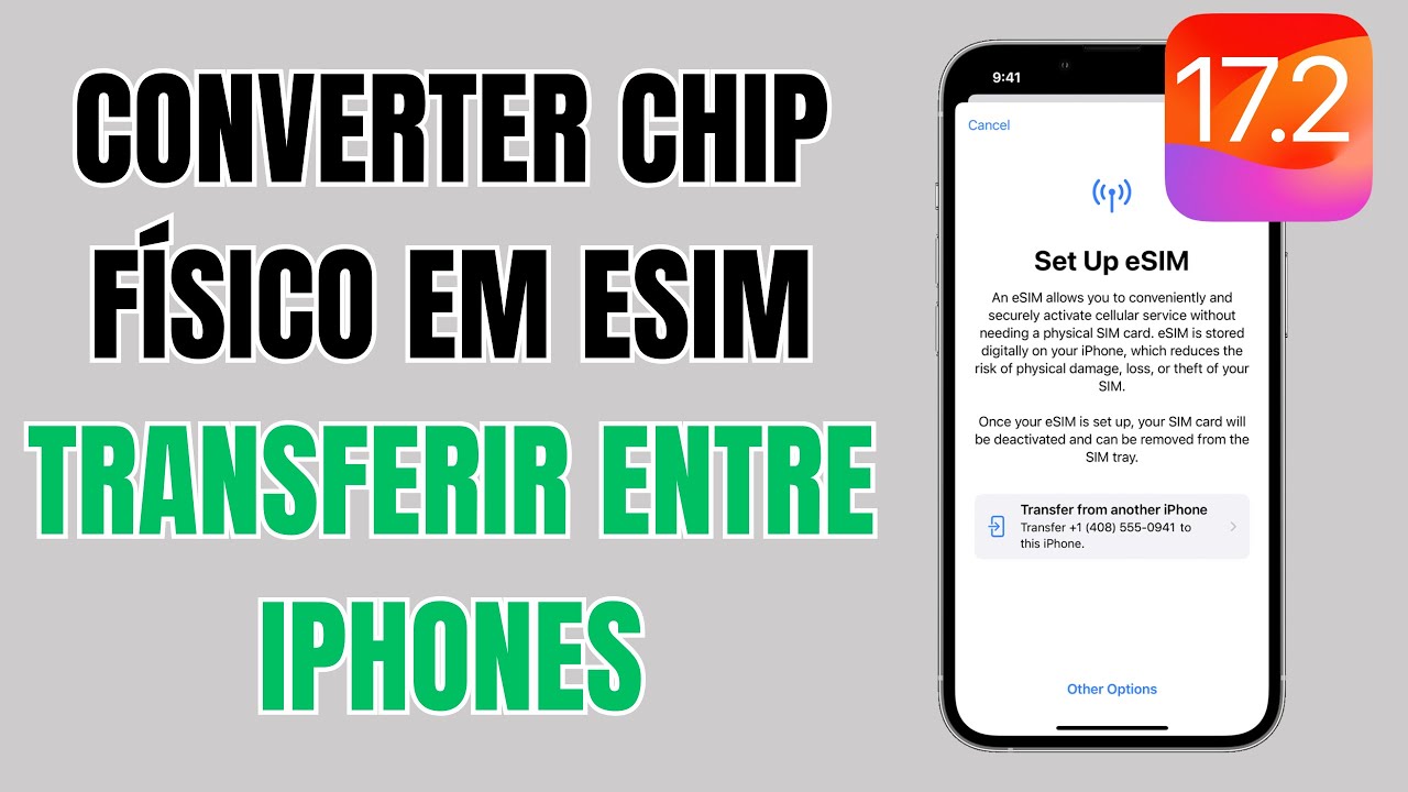COMO CONVERTER CHIP FÍSICO PARA ESIM NO IPHONE OU TRANSFERIR ESIM DE ...