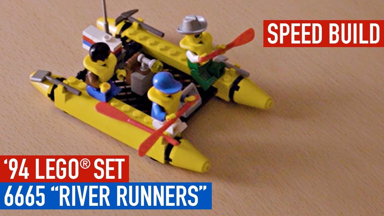 Speed build of 1994 LEGO® set 6665 "River Runners" - YouTube