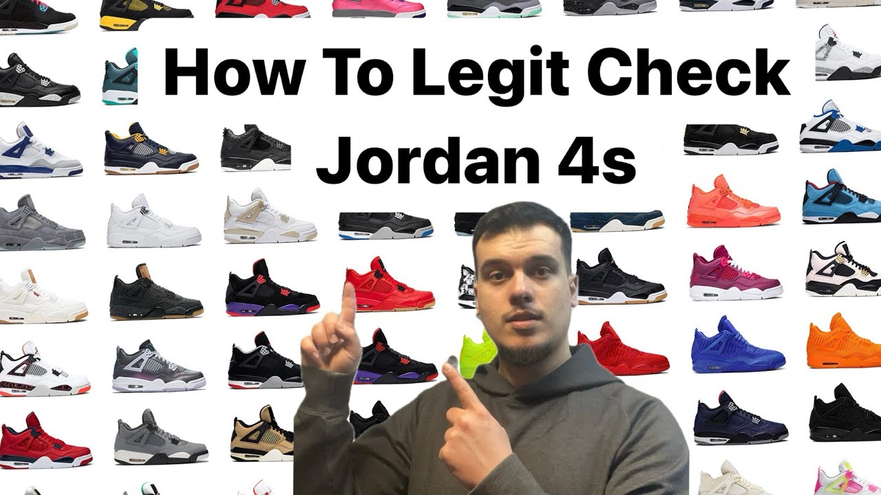 How To Legit Check Jordan 4s - YouTube