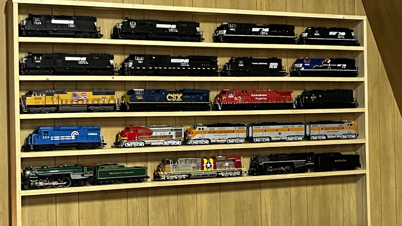 Affordable Train Shelves! How to make your own for less - YouTube