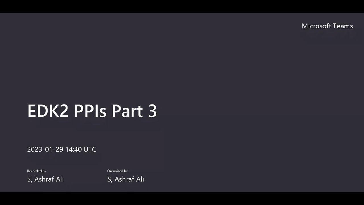 Edk2 Ppis Part 3 Youtube