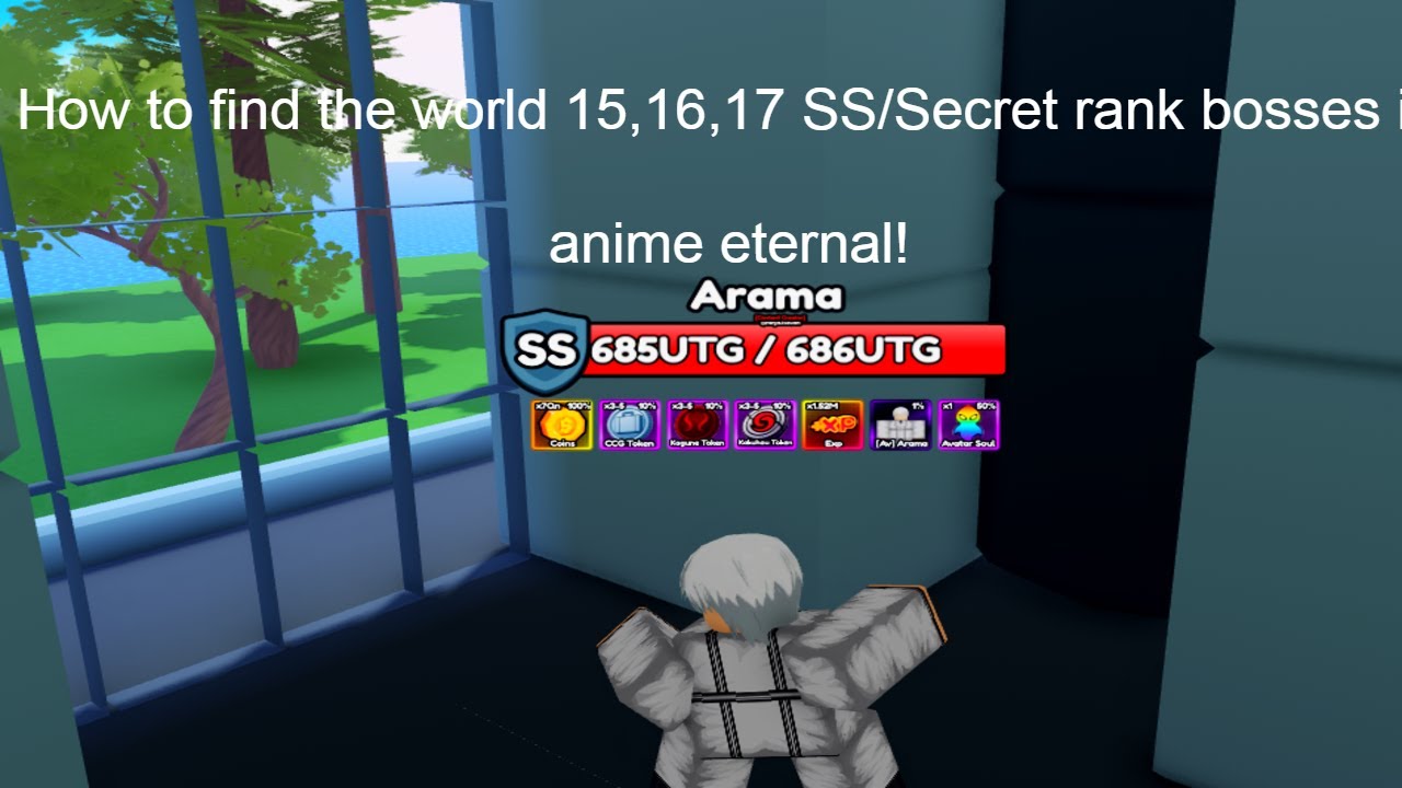 How to find SS/ secret rank world bosses in world 15,16,17 in anime ...