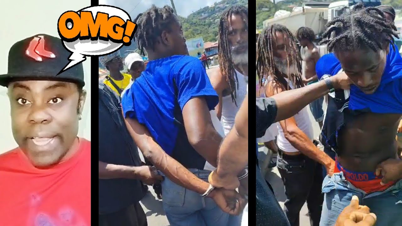 Police arrest save thief from angry ppl, Man grab tourist chain - YouTube